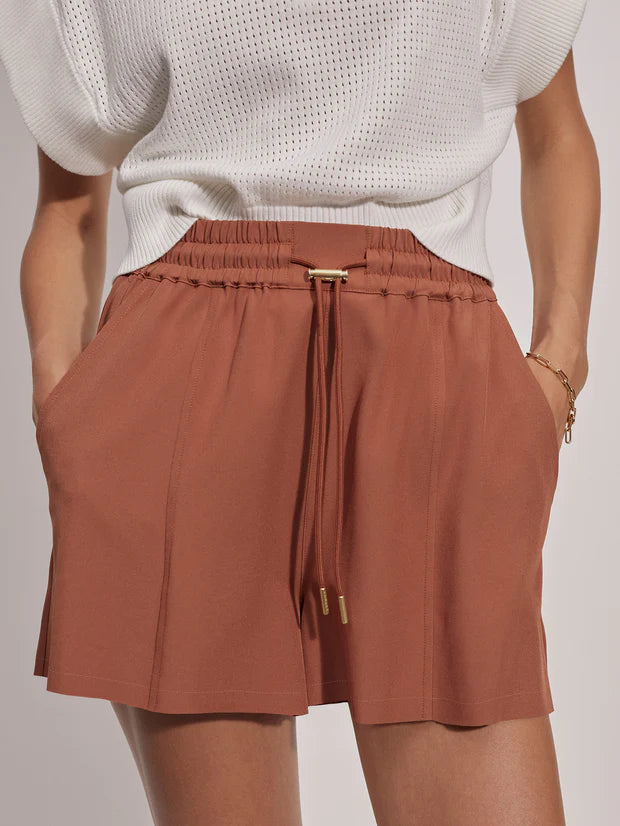 Barket Woven Short Mocha Biscuit | Varley | Hamilton Hatt Shorts